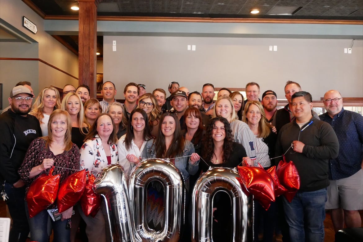 It’s a party! The Colorado team enjoying the special event with ...