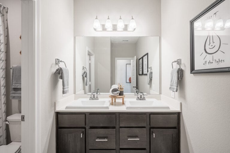 Longspur Plan | Representative Only | Secondary Bath w/ Double Sink