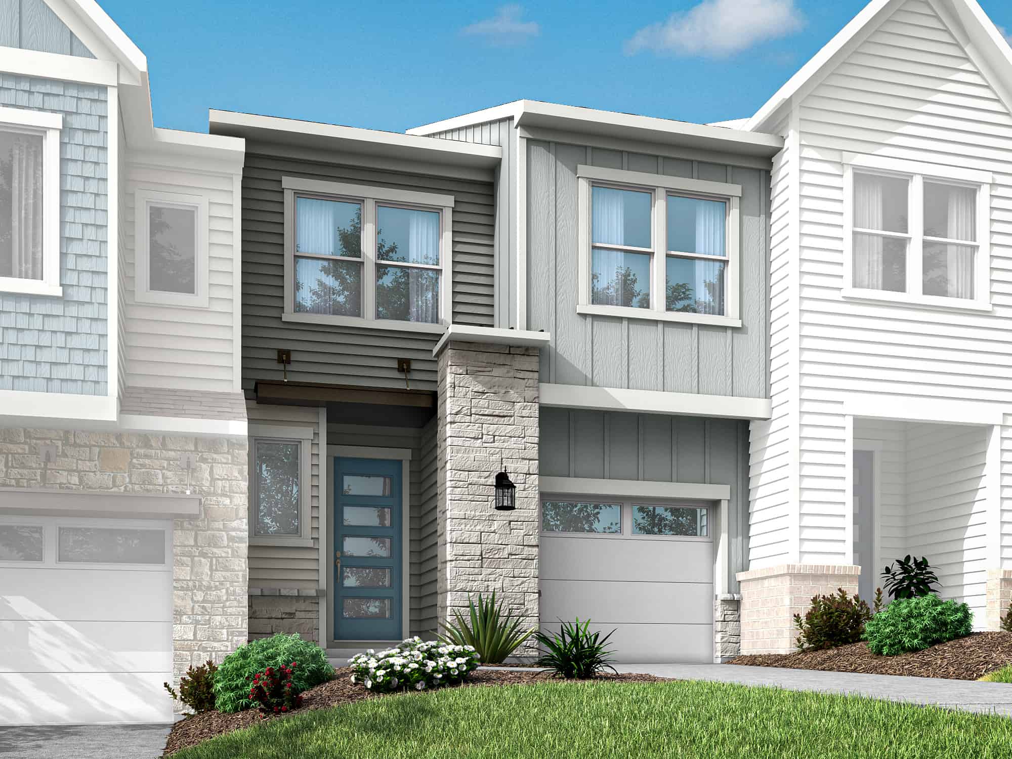 Townes at Chatham Park Plan 1 Exterior Style C