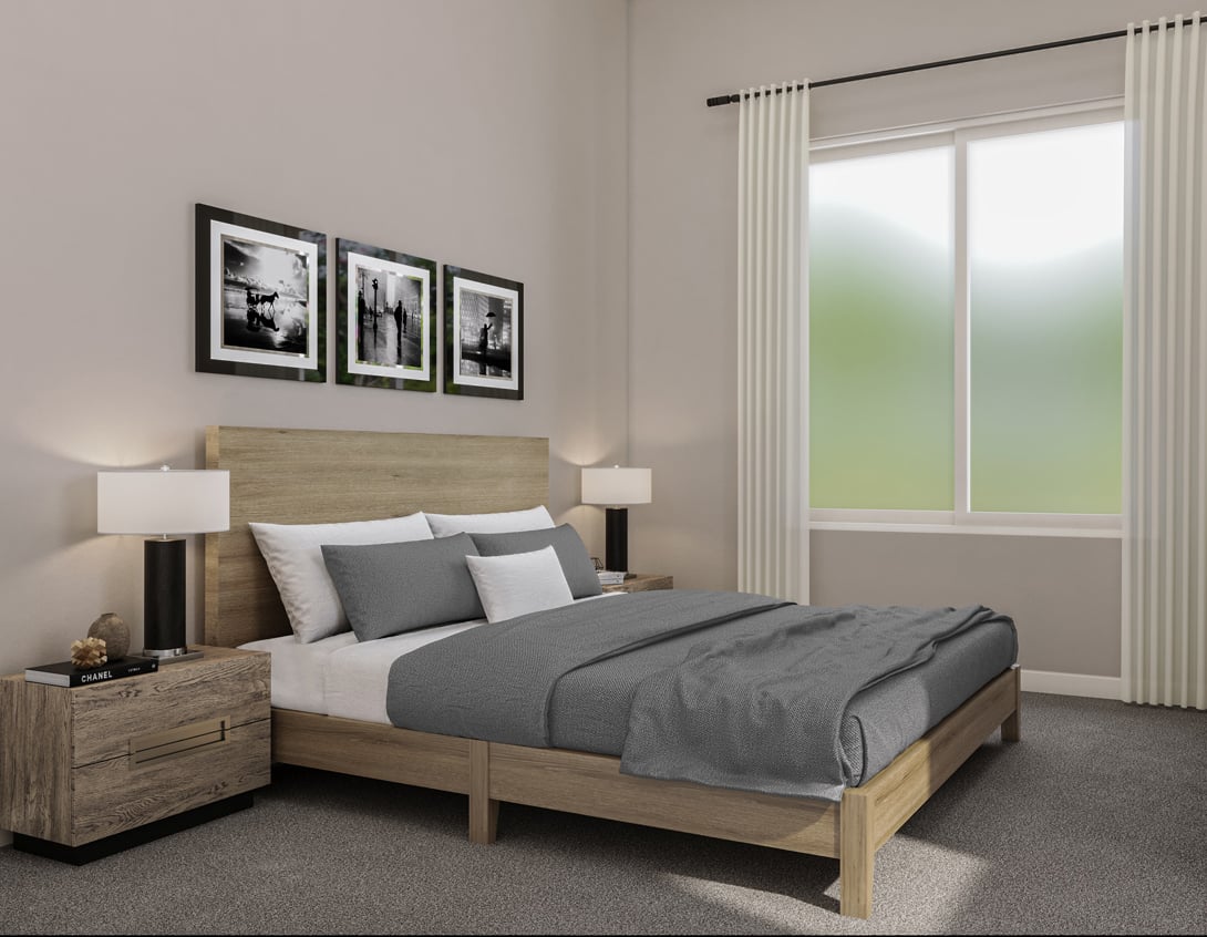 Plan 3405 | Interior Rendering Bedroom 2