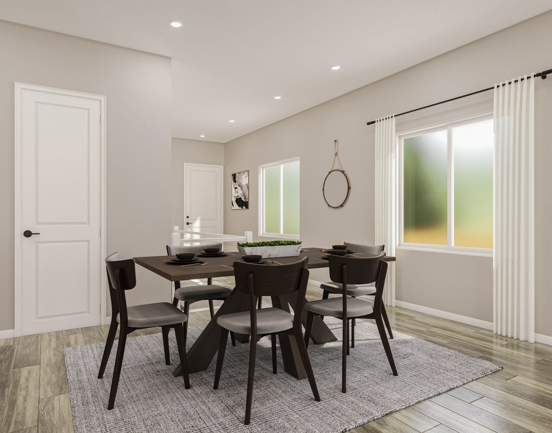 Plan 3405 | Interior Rendering Dining Room