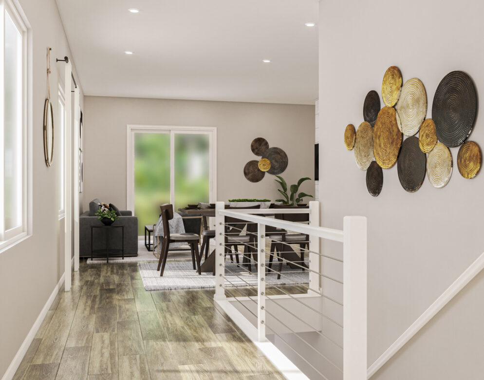 Plan 3405 | Interior Rendering Foyer