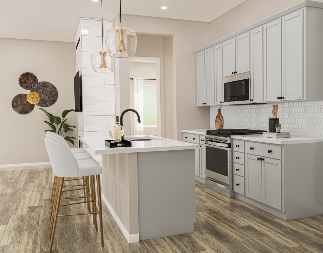 Plan 3405 | Interior Rendering Kitchen