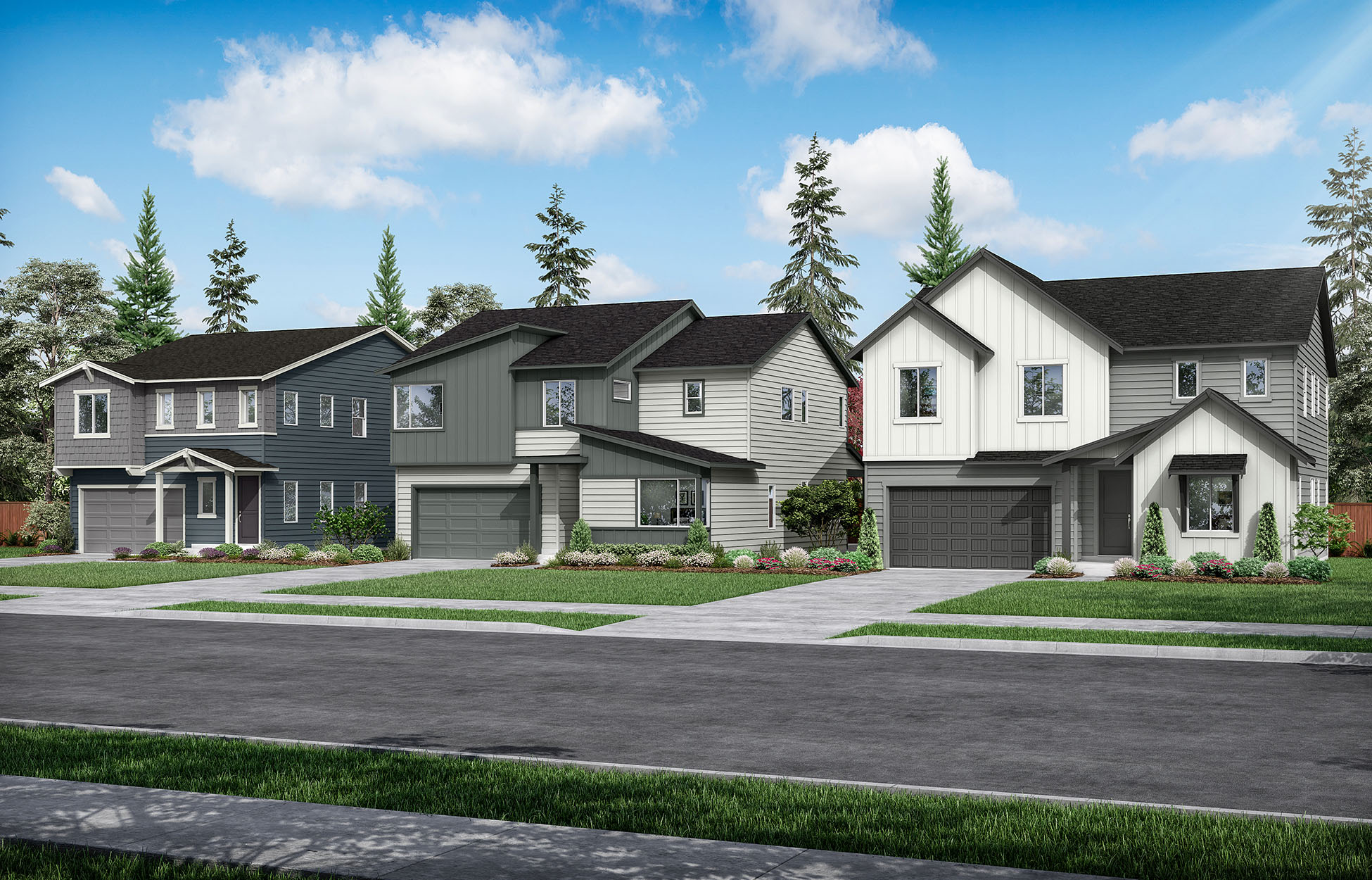 Woods Creek Vista Streetscape Rendering