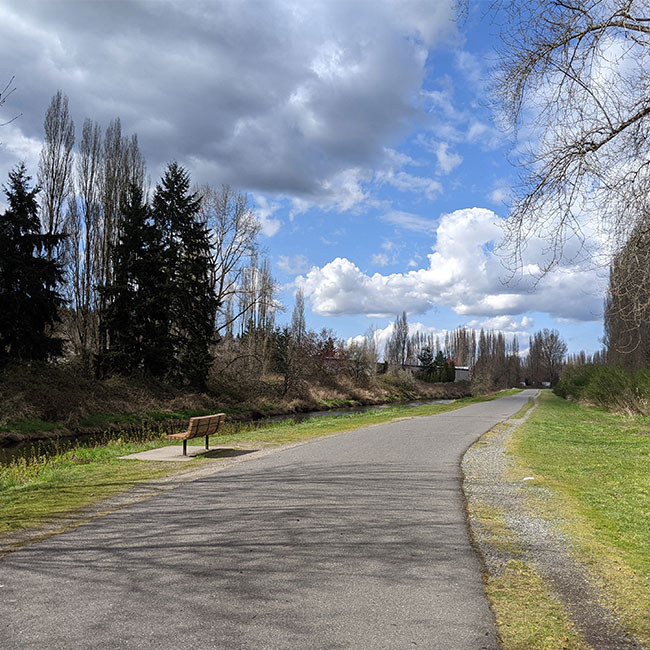 Sammamish River Trail in Redmond Washington